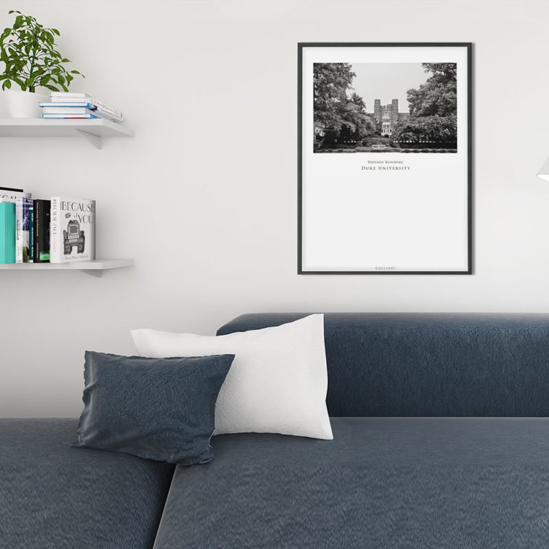 Davison Building Duke University Wall Art Black & White Photography ...