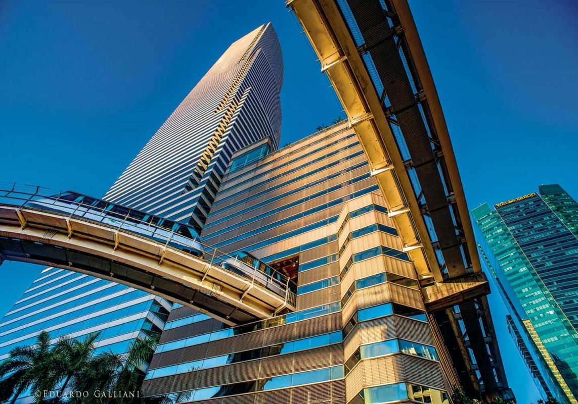 Brickell Metromover Canvas Wall Art Color Photography ...